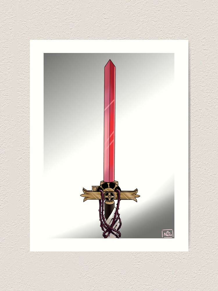 "Mika's sword Owari No Seraph / Seraph of the End" Art Print for Sale ...