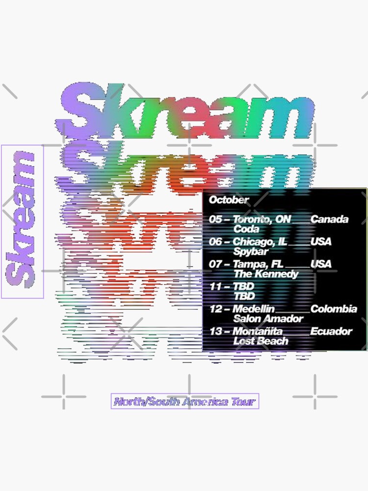 "Oliver Dene Jones - Skream" Sticker for Sale by apstarz | Redbubble