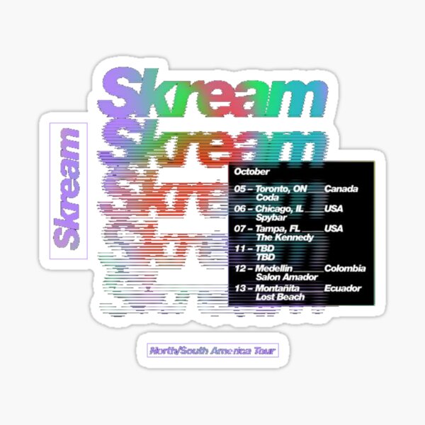 "Oliver Dene Jones - Skream" Sticker for Sale by apstarz | Redbubble
