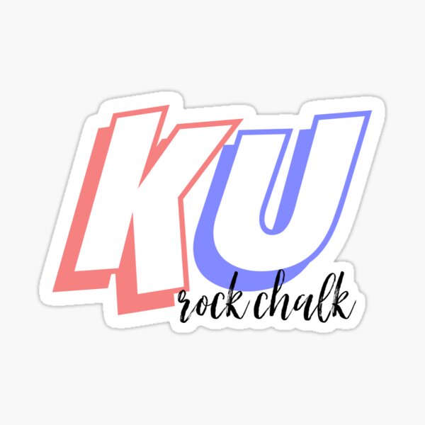 "KU " Sticker for Sale by megan-and-ari | Redbubble