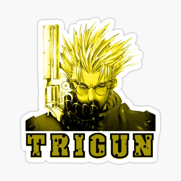 "TRIGUN (YELLOW)" Sticker for Sale by TETSUYA-CORP | Redbubble