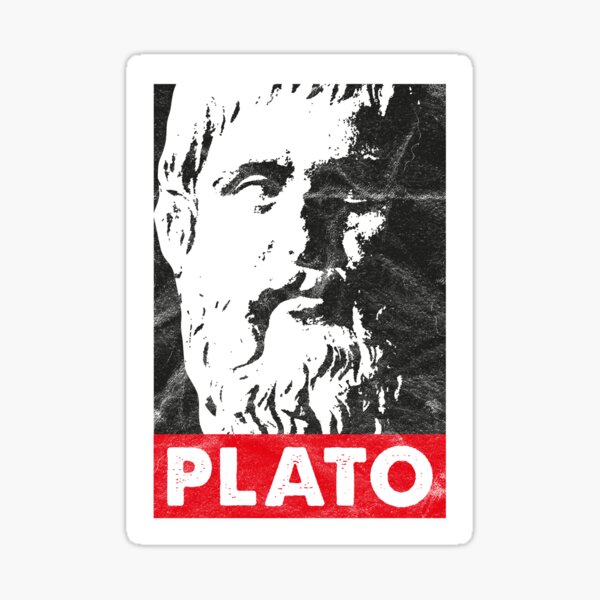 Pegatina «Platón Vintage Filosofía Griega Aristoteles Sócrates» de A ...