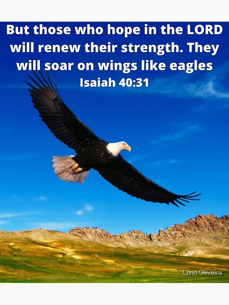 "ISAIAH 40:31" Framed Art Print for Sale by livioluiz | Redbubble