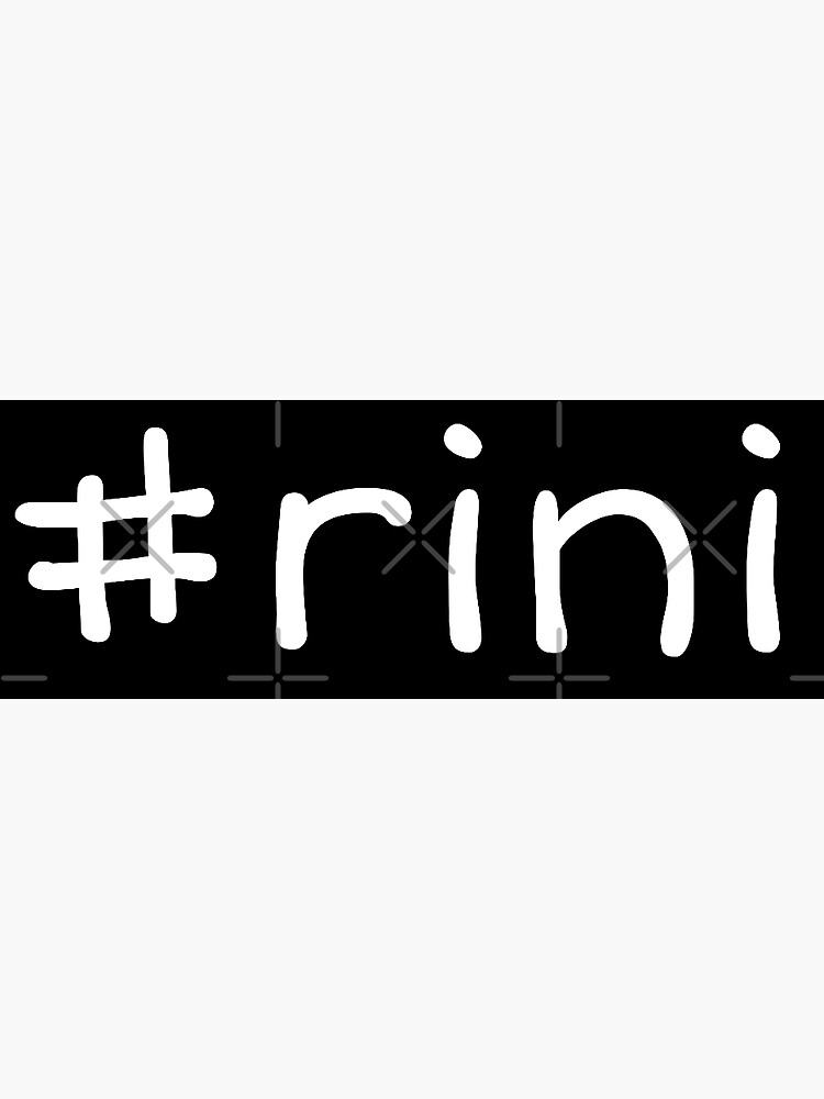 "#rini black & white sticker" Sticker for Sale by puamelia22 | Redbubble