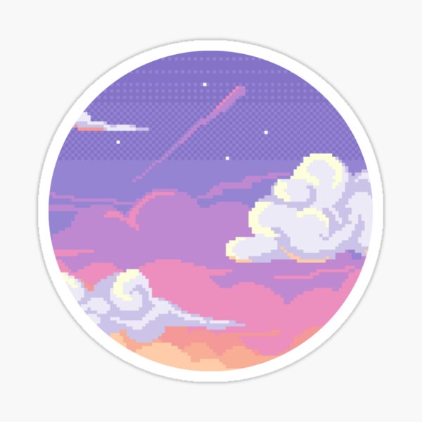 "Aesthetic Cloud" Sticker by therealistskyee | Redbubble