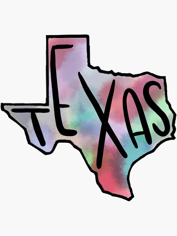 "Watercolor Texas " Sticker for Sale by maddiepar | Redbubble
