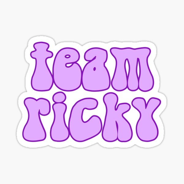 "Team Ricky" Sticker by snwalter2001 | Redbubble