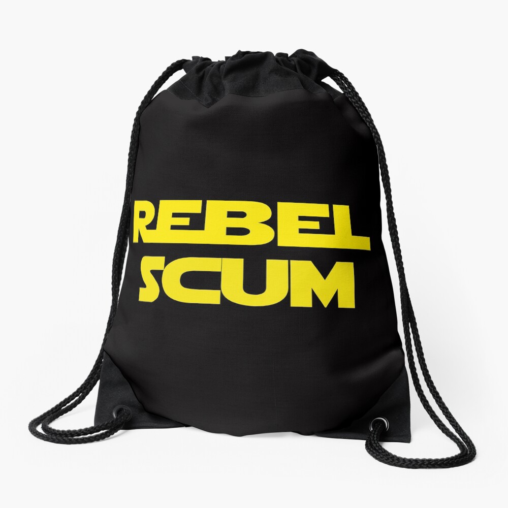 "You Rebel Scum (yellow version)" Drawstring Bag for Sale by DafyddEm ...