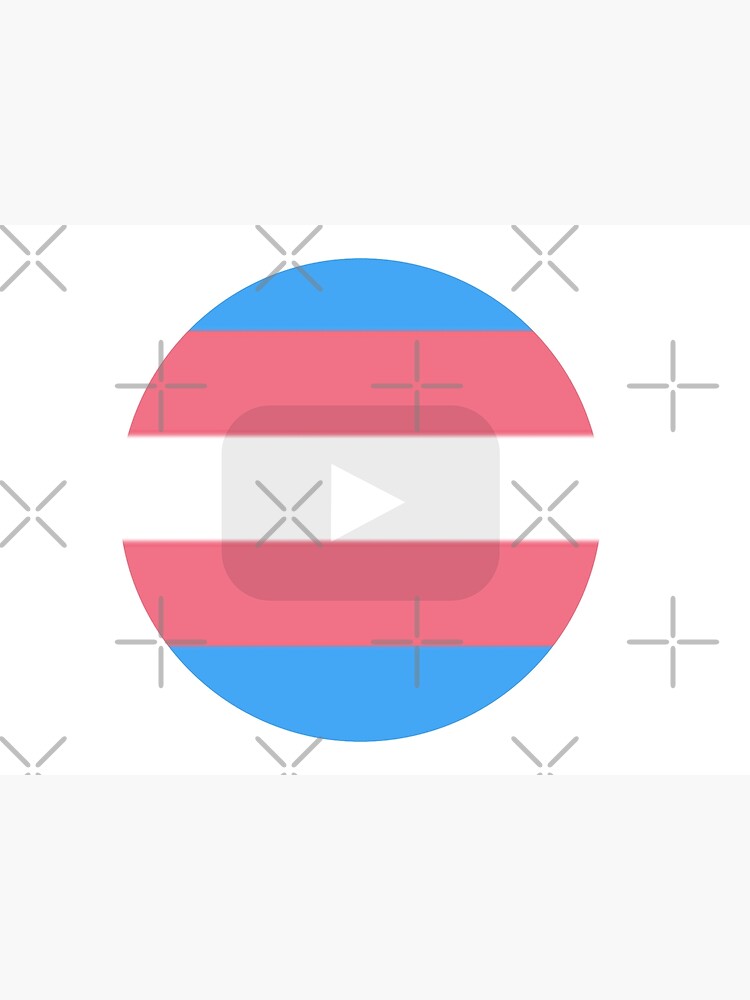 "Trans YouTube Logo" Poster for Sale by KMGraphics99 | Redbubble