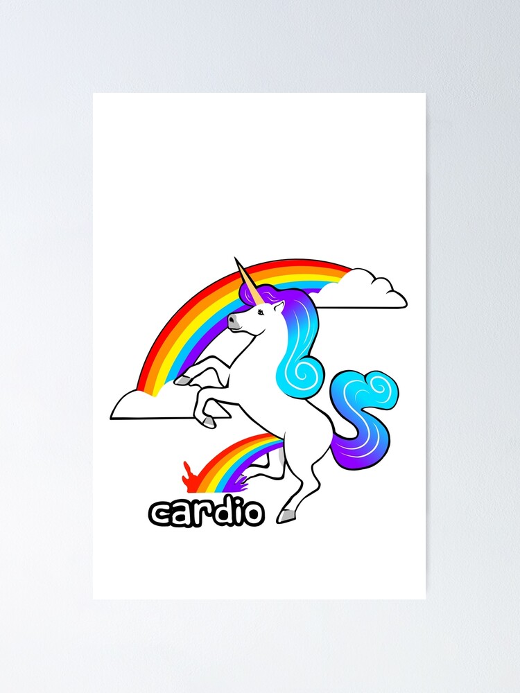 "cardio funny fitness jokes" Poster for Sale by TimAddisonArt | Redbubble