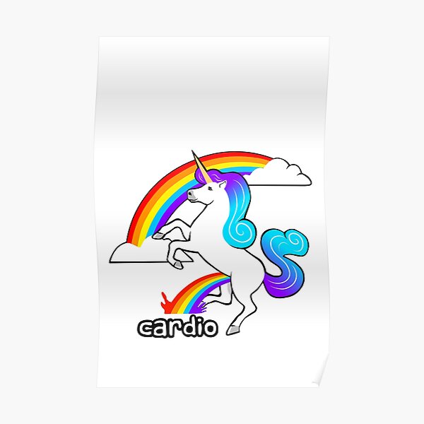 "cardio funny fitness jokes" Poster for Sale by TimAddisonArt | Redbubble