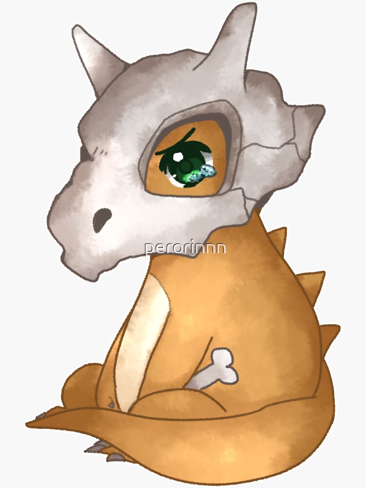 "Crying Cubone" Sticker by perorinnn | Redbubble