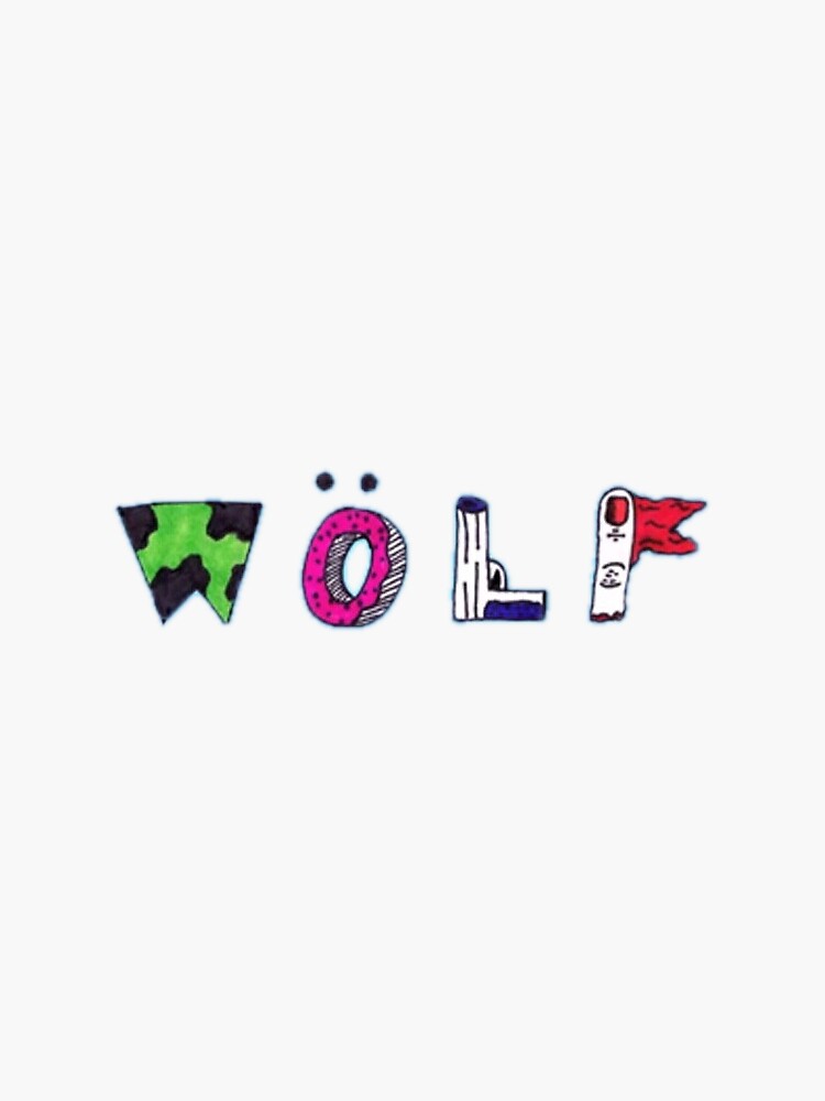 "Tyler, the creator// wolf " Sticker for Sale by bellastardust | Redbubble