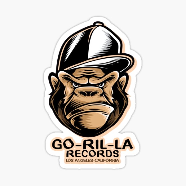"Go-Ril-La Records Logo" Sticker for Sale by RedeyeDigital | Redbubble