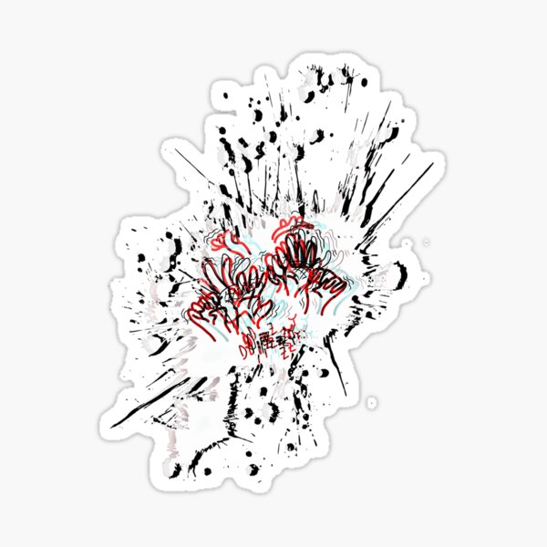 "Vertigo" Sticker for Sale by CrazedCartoons | Redbubble