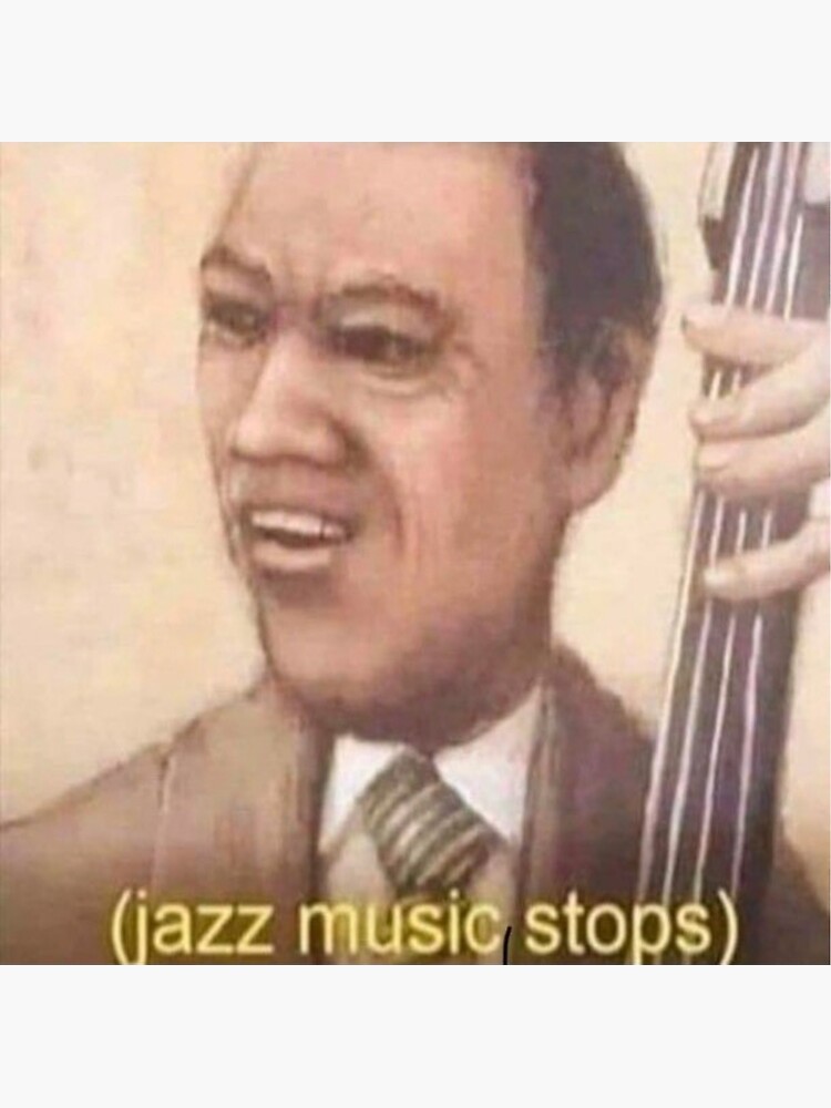 "Jazz Music Stops" Poster by Husbandry | Redbubble