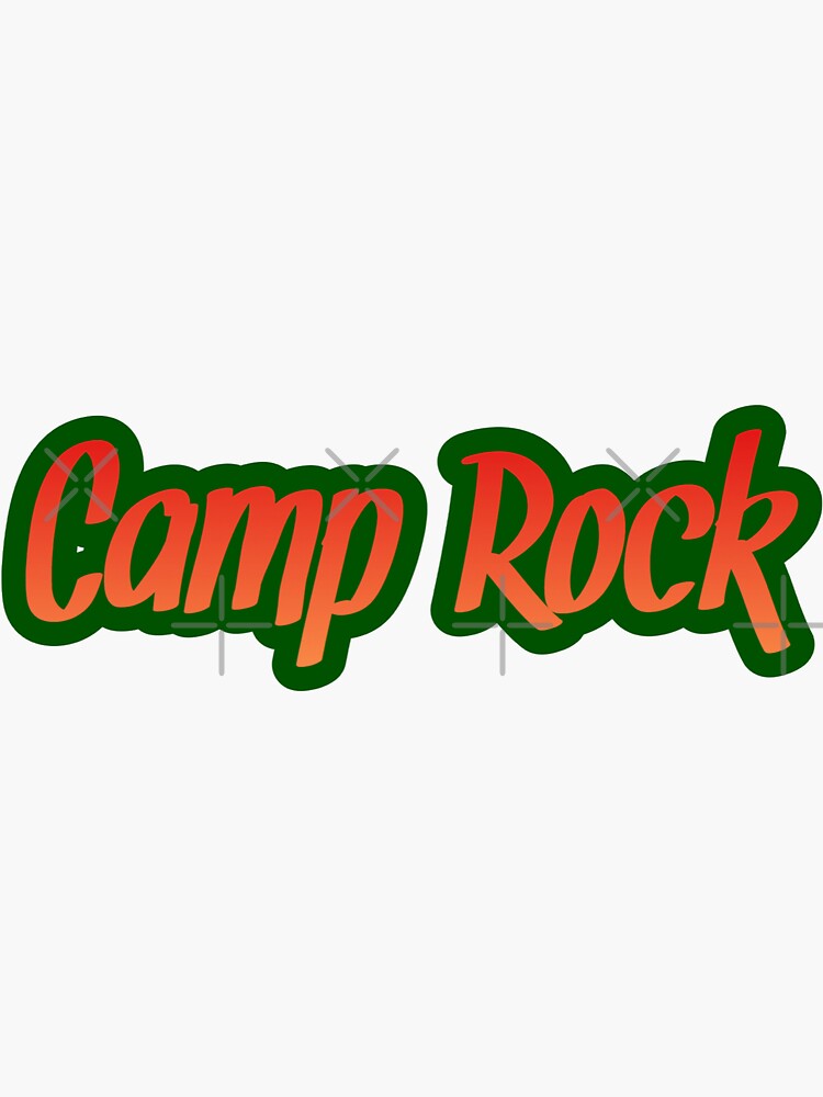 "Camp Rock " Sticker by kkatelin | Redbubble
