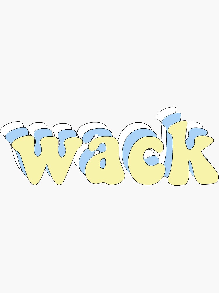 "wack logo" Sticker by duolanga | Redbubble