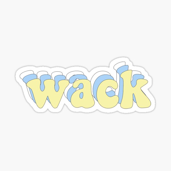 "wack logo" Sticker by duolanga | Redbubble