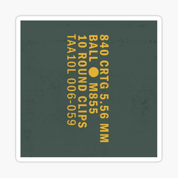 "Ammo Box" Sticker for Sale by TeutonDesigns | Redbubble