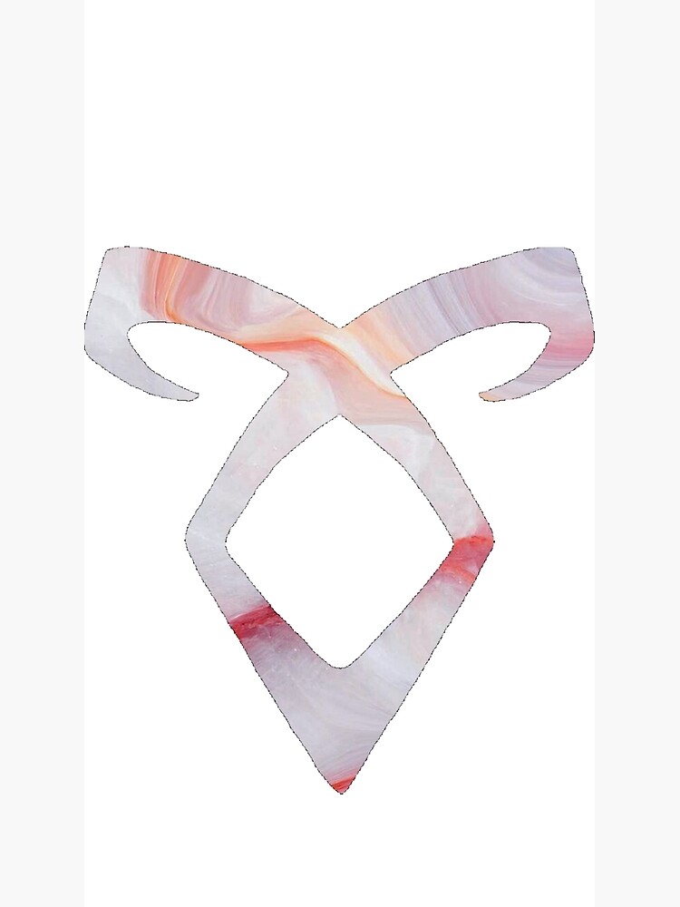 Póster «Runa angelical de mármol blanco / rosa - Cazadores de sombras ...