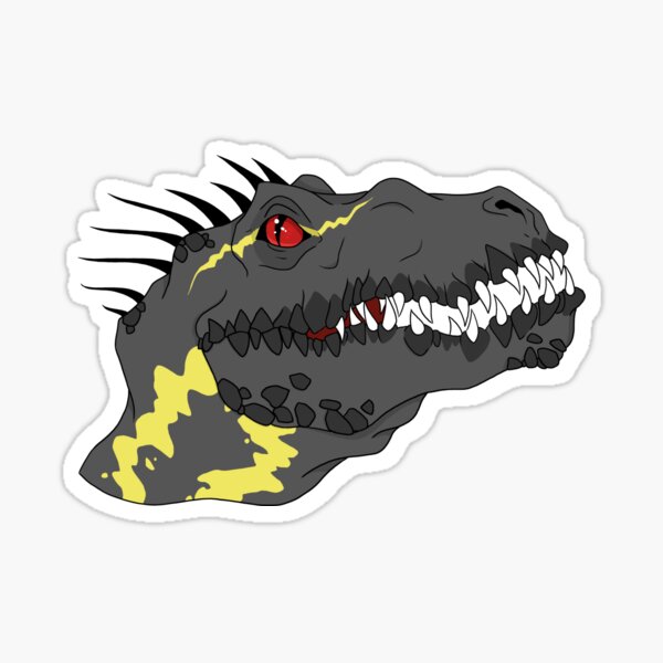 "Jurassic Indoraptor Profile " Sticker for Sale by MooseCanoe32 | Redbubble