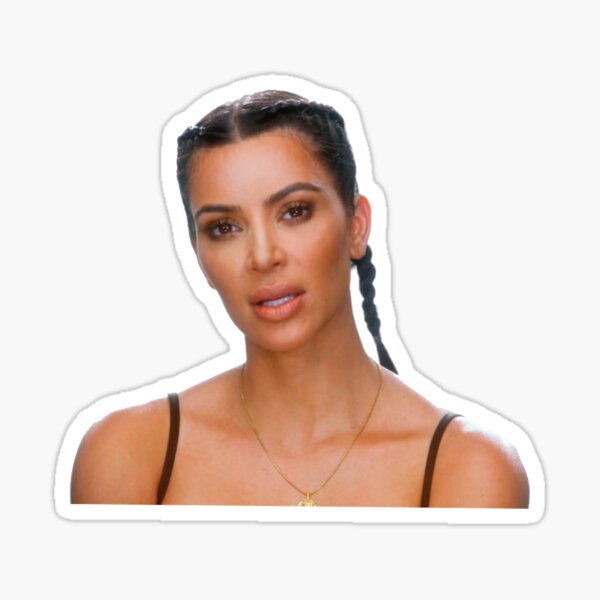 "Kim Kardashian Sticker" Sticker by beccaray | Redbubble