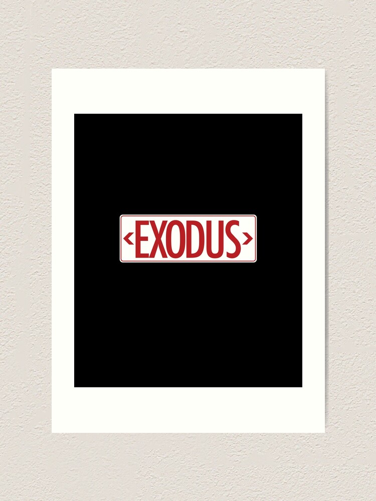 "Exodus Exit Sign Haggadah Seder Plate Passover Matza Feast" Art Print ...