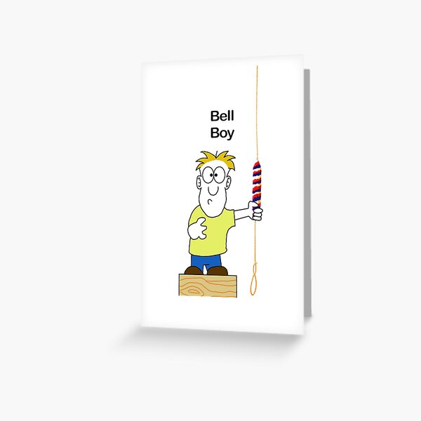 "Bell Ringing Bell Boy" Greeting Card for Sale by Grandsire | Redbubble