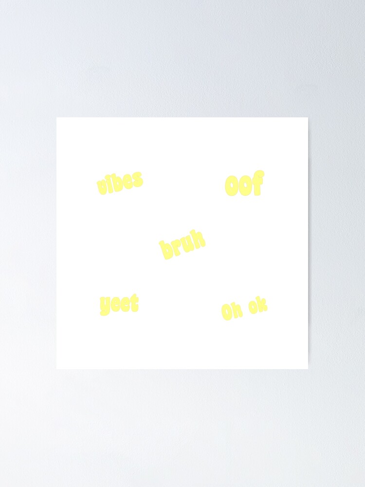 "Yellow Meme Sticker Pack" Poster for Sale by beccaray | Redbubble