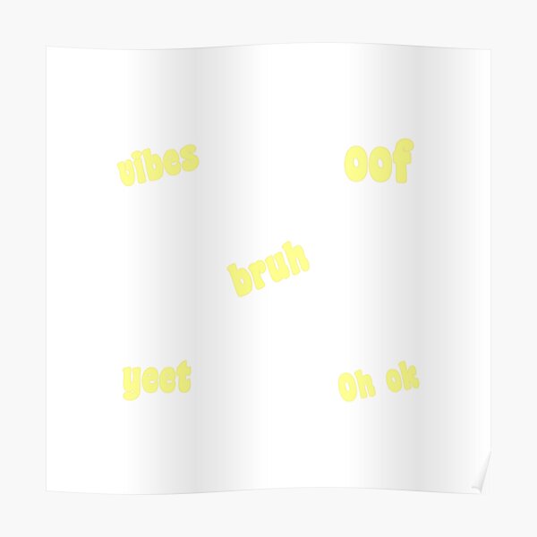 "Yellow Meme Sticker Pack" Poster for Sale by beccaray | Redbubble