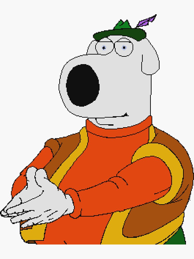 "Brian as Morshu" Sticker for Sale by SordidIF | Redbubble