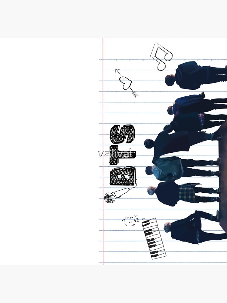 "BTS Note Sketch" Poster by valival | Redbubble