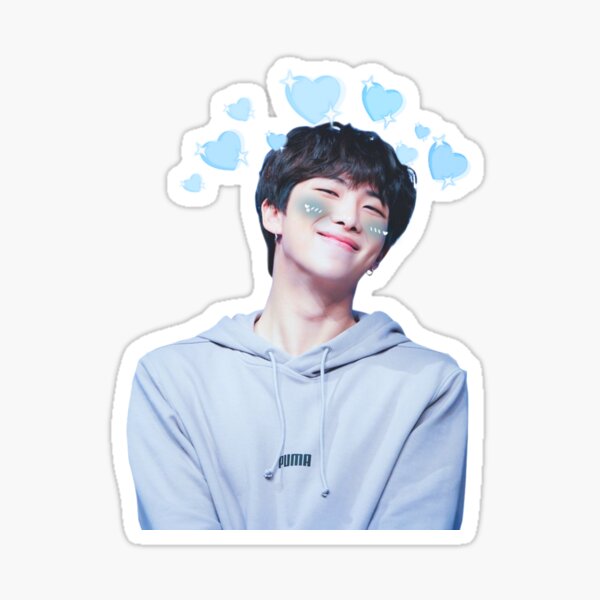 "BTS RM blue sticker" Sticker by lrdselena | Redbubble