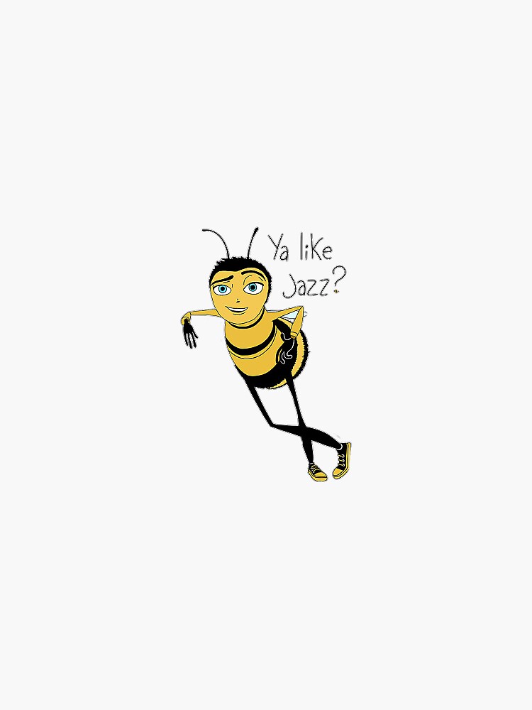"Ya like Jazz? Bee Movie" Sticker by cathiest | Redbubble