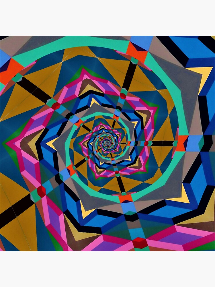 "Matrix Spiral" Sticker by galeriahoyos | Redbubble