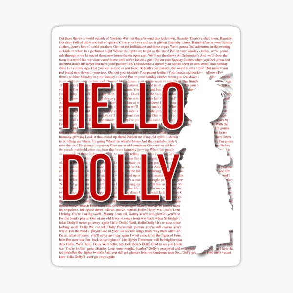 "Hello, Dolly!" Sticker by amea | Redbubble