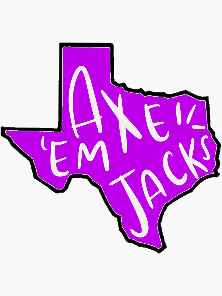 " SFA axe em jacks" Sticker by maddiepar | Redbubble