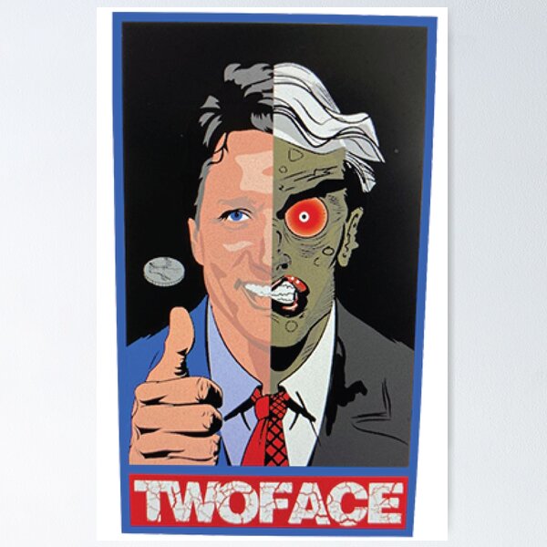 "Justin 'two face' Trudeau" Poster for Sale by Mister-MAGA2020 | Redbubble