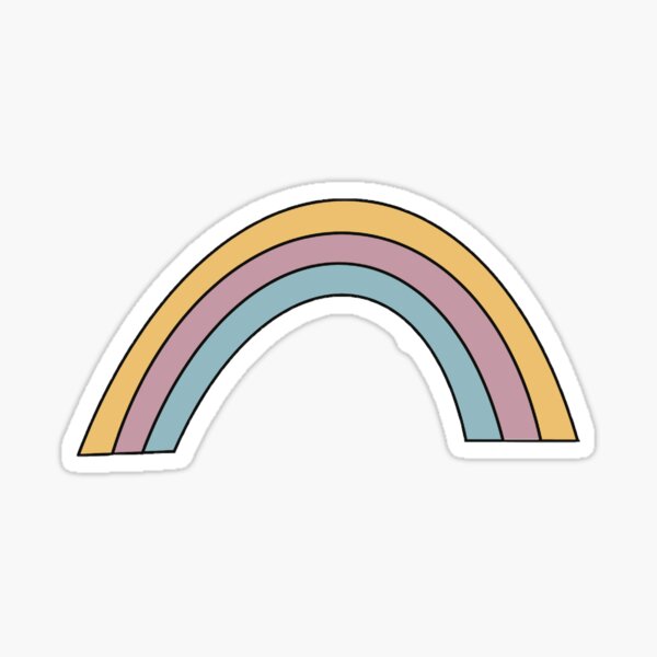 "Pastel Rainbow" Sticker by rachaelchang | Redbubble