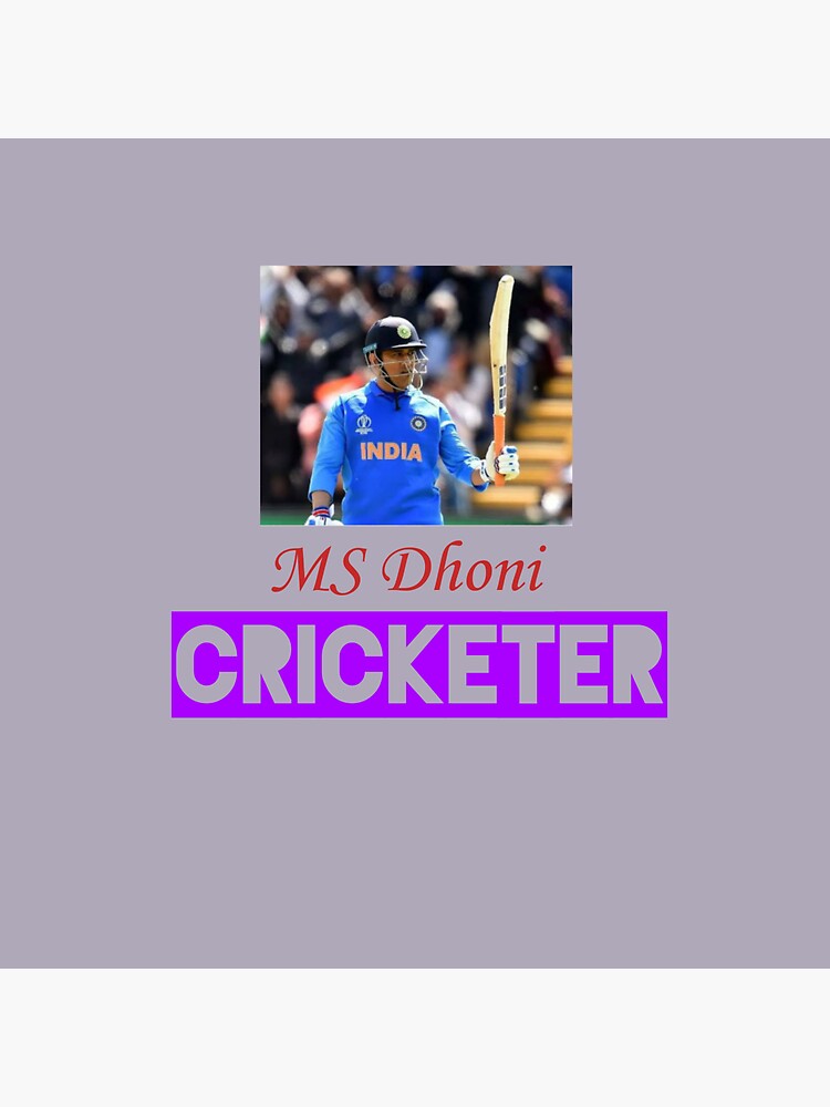 "Cricketer MS Dhoni for redbubble" Sticker for Sale by Kishan121 ...