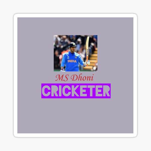 "Cricketer MS Dhoni for redbubble" Sticker for Sale by Kishan121 ...