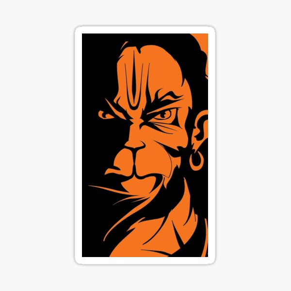 "lord Hanuman" Sticker for Sale by Vinay13693 | Redbubble