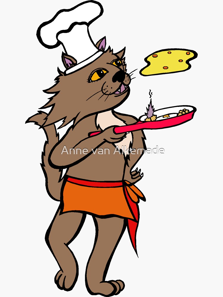 "Flipper the Cat" Sticker by Munnaminx | Redbubble