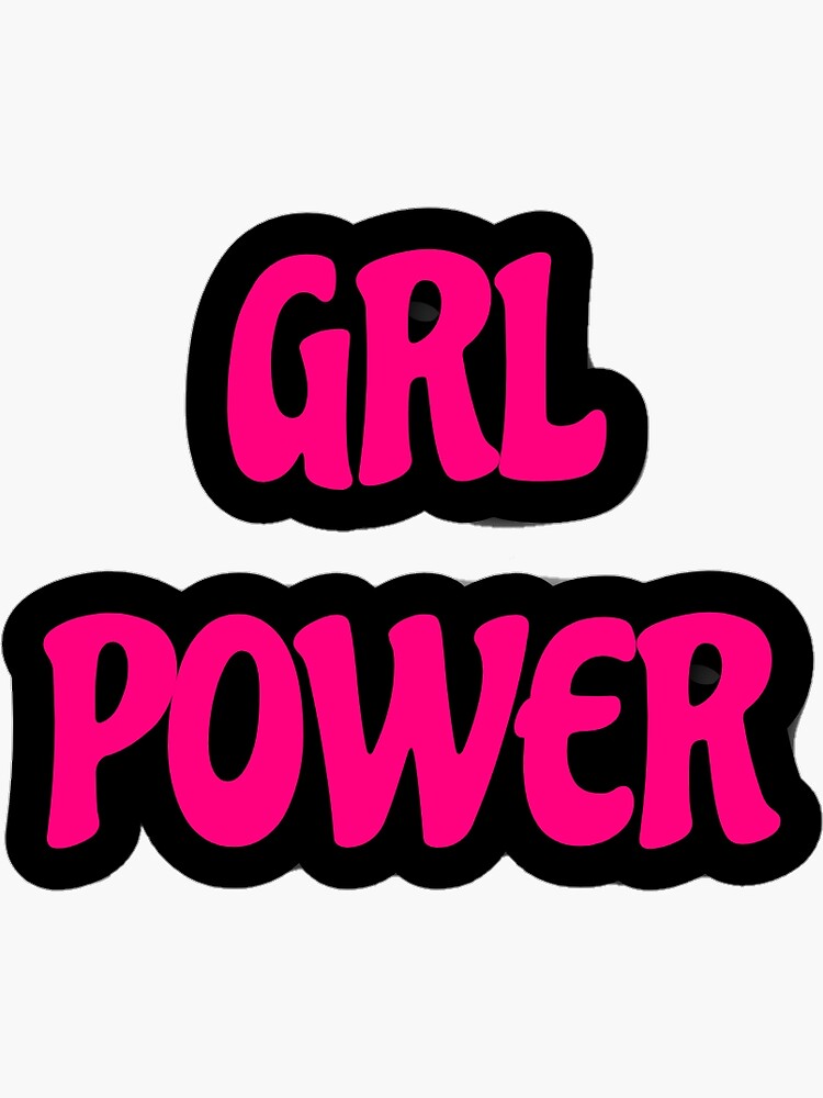 ""GRL POWER" Aesthetic Sign" Sticker for Sale by giacasalex | Redbubble