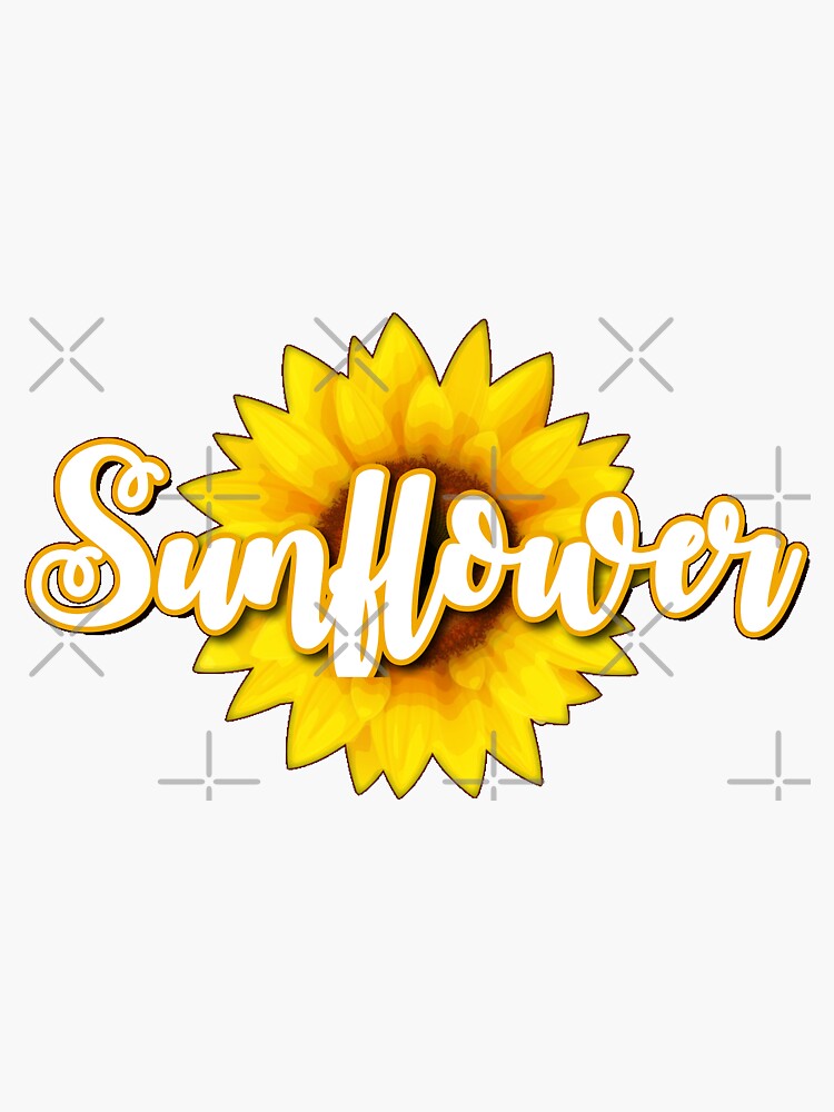"Sunflower design inspired by Harry Styles" Sticker by Daniela-2504 ...