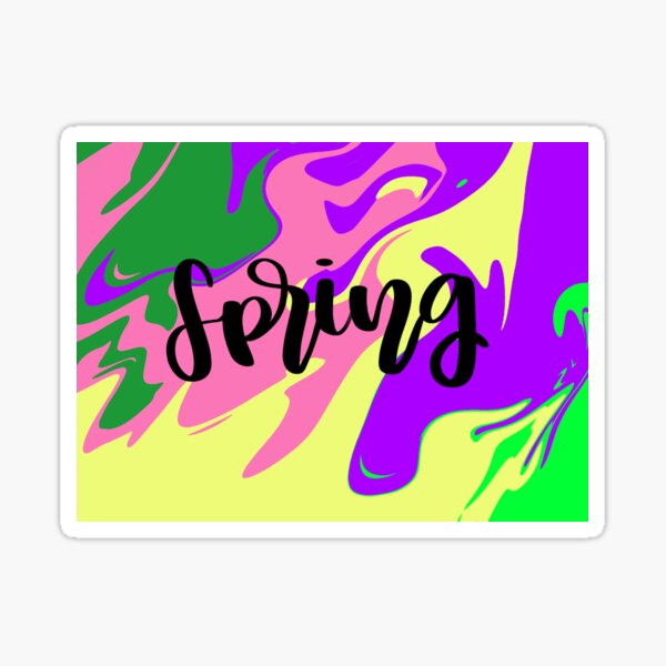 "Spring logo" Sticker for Sale by Morgancreations | Redbubble