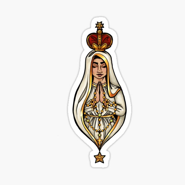 "Our Lady of Fatima" Sticker for Sale by labrattish | Redbubble