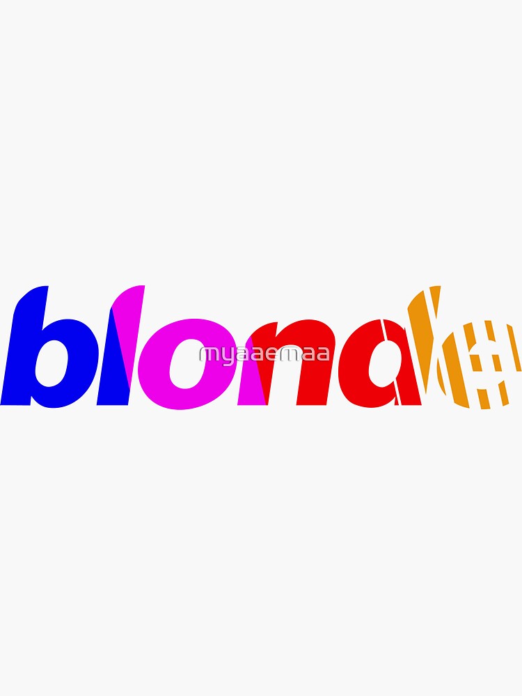 Frank Ocean Logo Blonde Frank Ocean Design Vinyl Waterproof Sticker