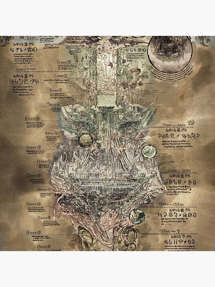 "Made in Abyss - The Abyss Map" Coasters (Set of 4) for Sale by ...